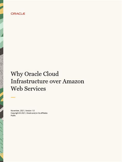 Oci Vs Aws Pdf Cloud Computing Amazon Web Services