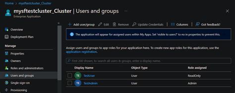 Set Up Microsoft Entra Id For Client Authentication In The Azure Portal Azure Service Fabric