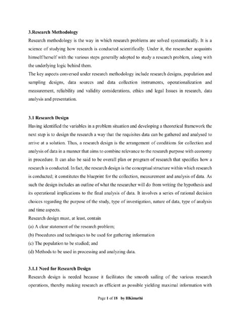 Research Methodology Notes Pdf
