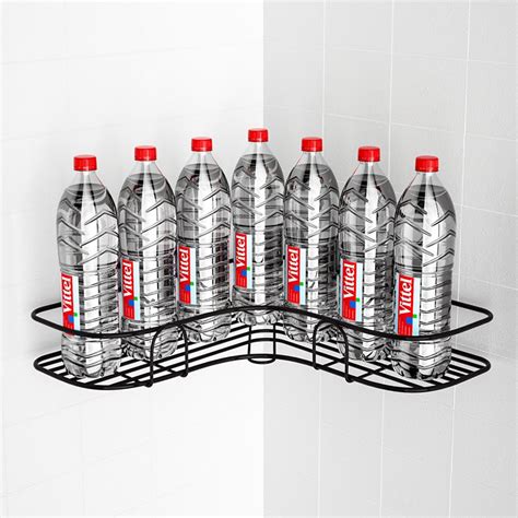 Badu Bg Рафт за баня Организатор Рафтове Ъглова рамка Желязна душ Caddy Стойка за съхранение