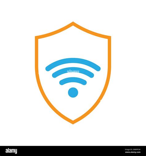 Wi Fi Signal Security Icon Shield Icon With Signal Symbol Wifi Icon