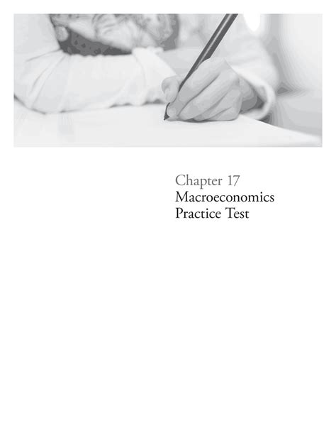 Chapter 17 Macroeconomics Practice Test Lecture Notes Macroeconomics