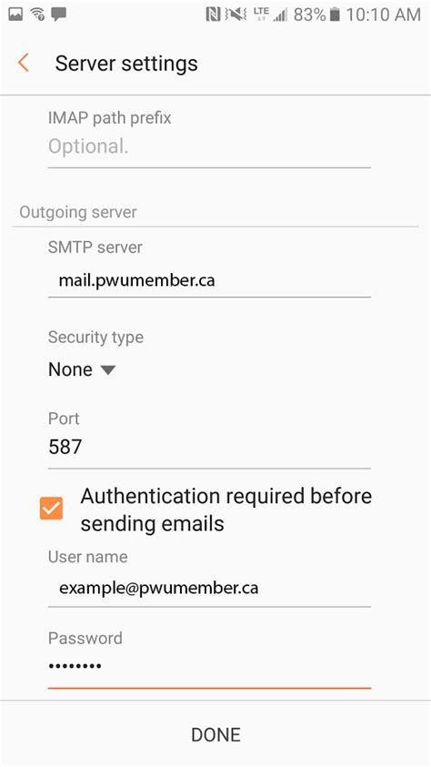 Android Email Setup Guide Power Workers Union