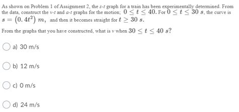 Solved As Shown On Problem Of Assignment The S T Graph Chegg