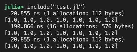 Obtaining Field Values Over An Array Of Composite Types Performance Julia Programming Language