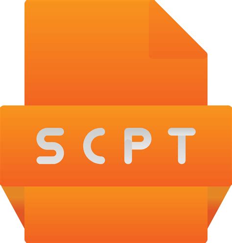 Scpt File Format Icon 15830901 Vector Art At Vecteezy