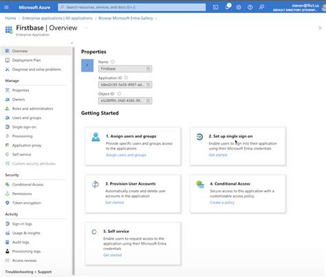 setting up azure ad sso firstbase