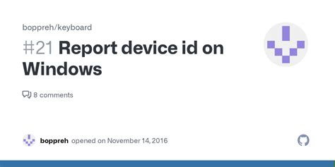 Report Device Id On Windows Issue Boppreh Keyboard Github