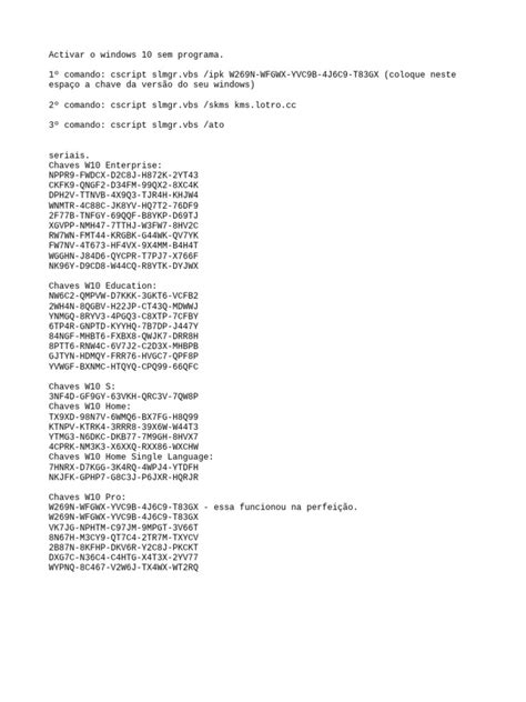 Activar Windows 10 Sem Programa Pdf