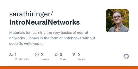 GitHub Sarathiringer IntroNeuralNetworks Materials For Learning The Very Basics Of Neural