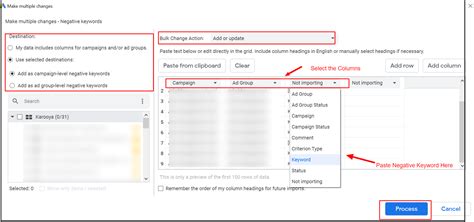 Upload Negative Keywords In Bulk With Google Ads Editor Karooya