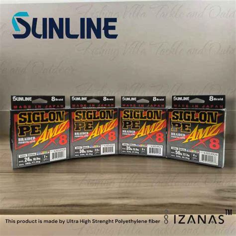 Sunline Siglon Amz X8 Braid Line Lazada Ph