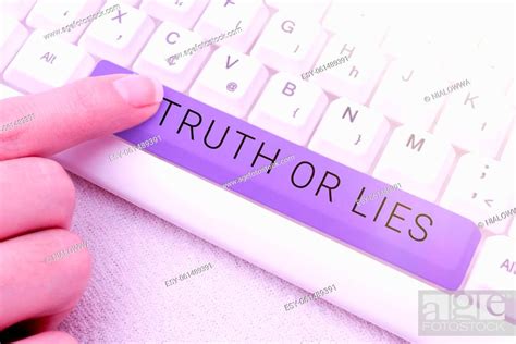 Sign Displaying Truth Or Lies Concept Meaning Decide Between A Fact Or