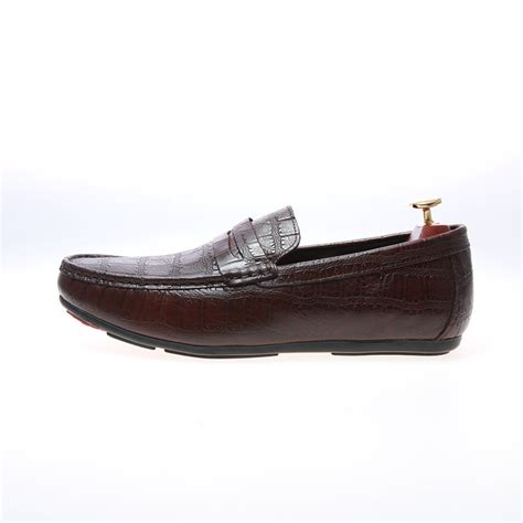 Flat Shoes Quality First Class Leather Loafers Solid Breathable Slip On