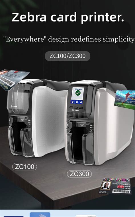 High Quality Thermal Id Thermal Pvc Card Printer Zc100
