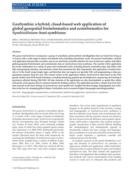 Pdf Geosymbio A Hybrid Cloud Based Web Application Of Global