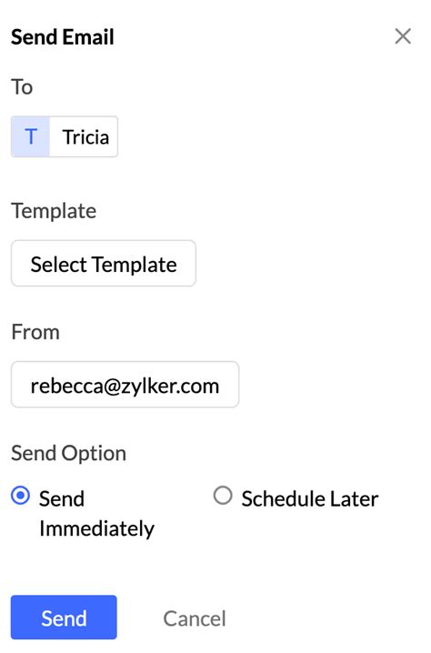 zoho crm extension in ewidget zoho mail