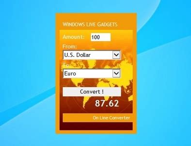 Currency Converter Free Desktop Gadgets For Windows Windows