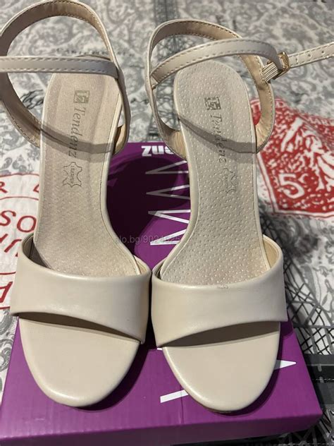 Дамски сандали Eu 37 Сандали Дамски Беж Обувки София Веднъж обувани за повод