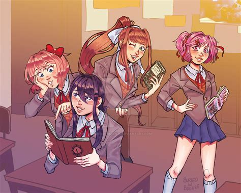 Ddlc By Buriedinbronze On Deviantart