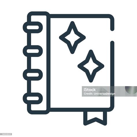 맞춤법 책 얇은 라인 아이콘 중세 개념 고립 된 개요 기호에서 마법 교육 선형 아이콘 웹 디자인 및 앱에 대한 벡터 그림 기호