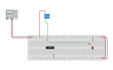 Circuit Design Not Gate Tinkercad