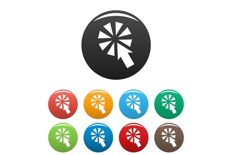 Cursor Interactive Click Icons Set Color Graphic By Anatolir Creative Fabrica