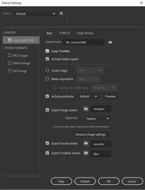 how to publish an animation as an swf adobe community 11489889
