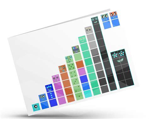 Negative Numberblocks Stickers 1 To 1000 Bundle Instand Download Pdf