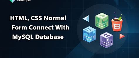 Htm Css Form Connect With Mysql Database Dev Community