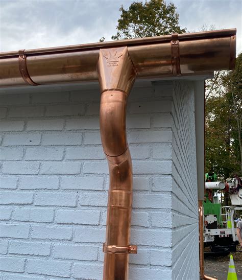 Copper Gutter Sample European Style Gutters Sunrise Half Round