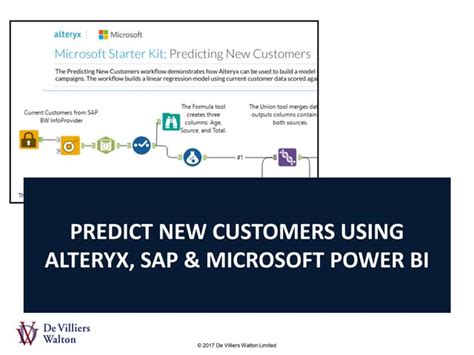 Predict New Customers Using Alteryx Sap And Microsoft Power Bi Ppt