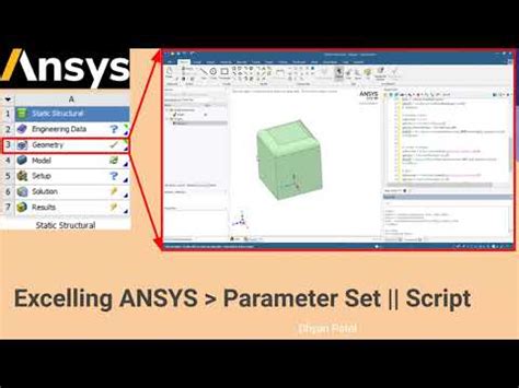 8 ANSYS Parameter Set Scripting In SpaceClaim Code Your Own