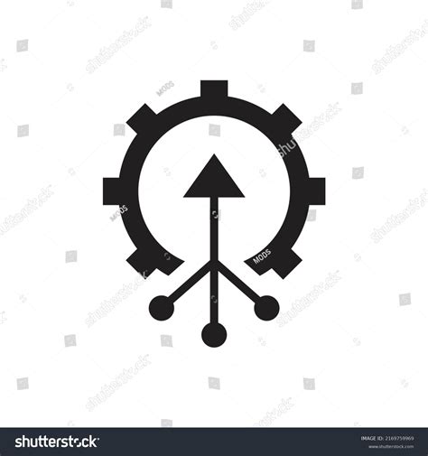 Workflow Efficiency Icon Design Isolated On Stock Vector Royalty Free