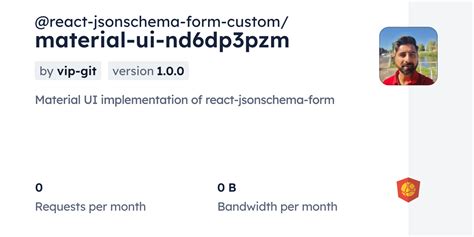 React Jsonschema Form Custommaterial Ui Nd6dp3pzm Cdn By Jsdelivr A Cdn For Npm And Github