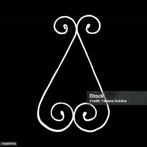주철로 만든 흰색 장식 요소의 벡터 윤곽선 그림은 검은 색 배경에 검은색에 대한 스톡 벡터 아트 및 기타 이미지 검은색 금속 낙서 드로잉 Istock