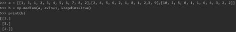 【数据分析之numpy】numpy中位数函数numpymedian的使用方法npmedian Csdn博客