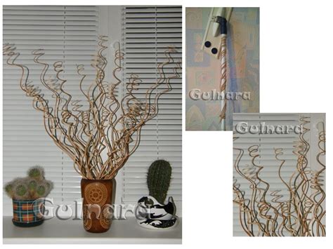 Для того чтобы сделать такой декор из лозы нужно срезанные прутья ивы очистить от листьев