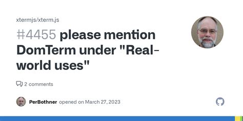 please mention domterm under real world uses · issue 4455 · xtermjs