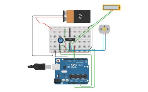 Circuit Design Motor Con Potenciometro V 1 0 Tinkercad