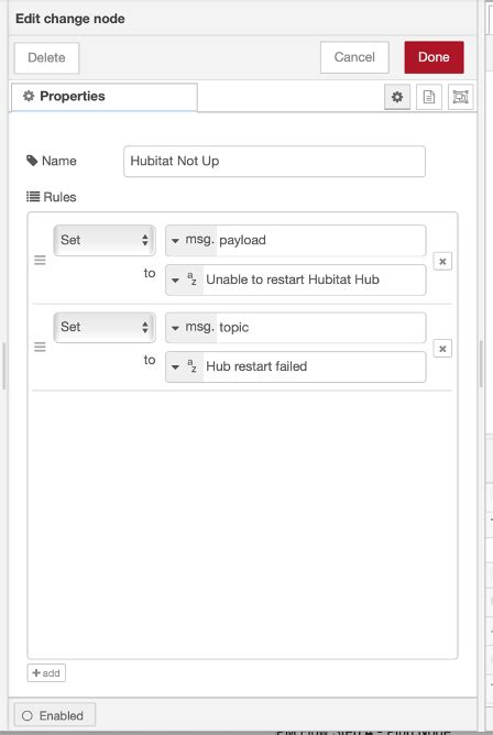 Shutdown And Restart Hub In Case Of Power Outage Node Red Solution