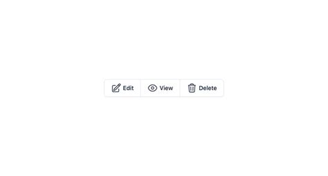 Edit View And Delete Buttons With Icon • Bardui