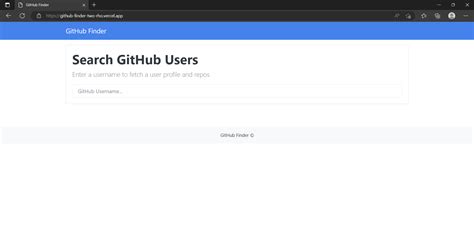 GitHub BeniaminAV Github Finder GitHub Finder Is A JavaScript Based Application That Allows