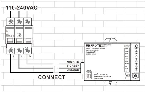 UHPPOTE HBK P Door Access Control Power Supply User Manual
