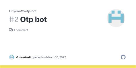 Otp Bot Issue Oriyomi Otp Bot GitHub