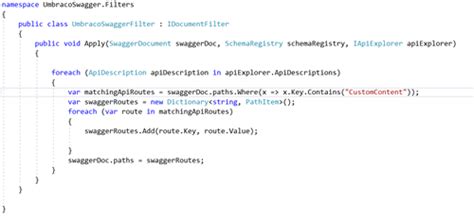 Umbraco Apis With Swagger Crl