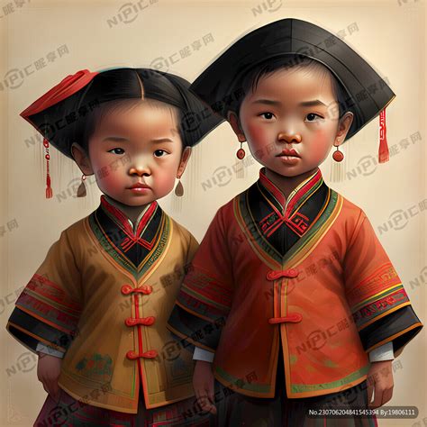 Ai创作图傈僳族 民族 学生 小孩 昵图网