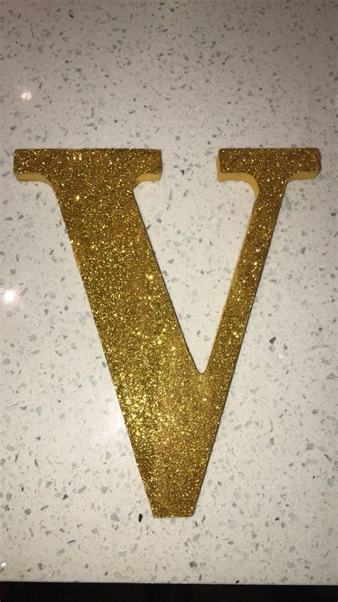 Glitter Cusotm Wooden Letter Etsy