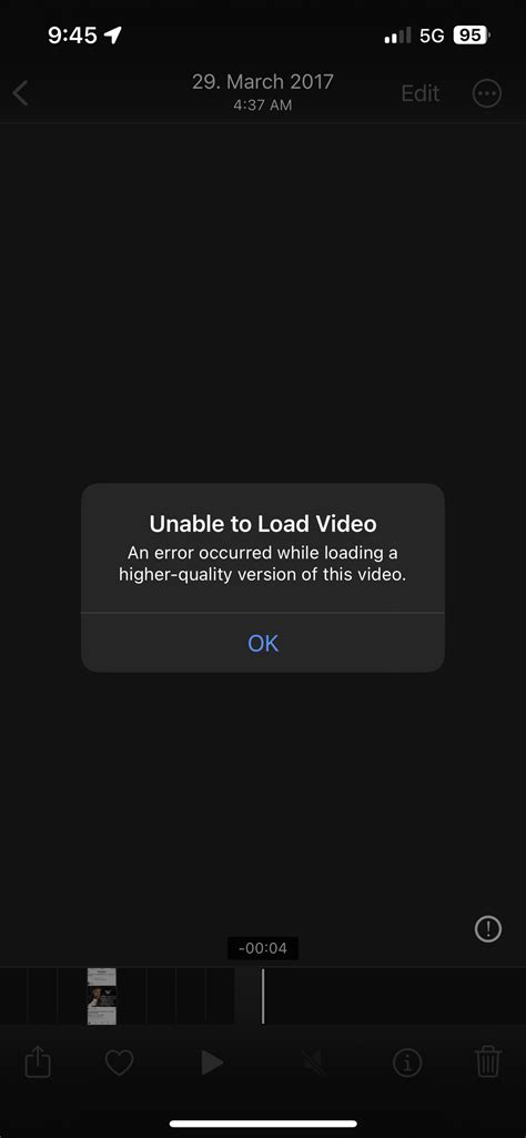 Unable To Load Video An Error Occurred … Apple Community