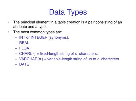 Ppt Database Modifications Data Types Views Powerpoint Presentation